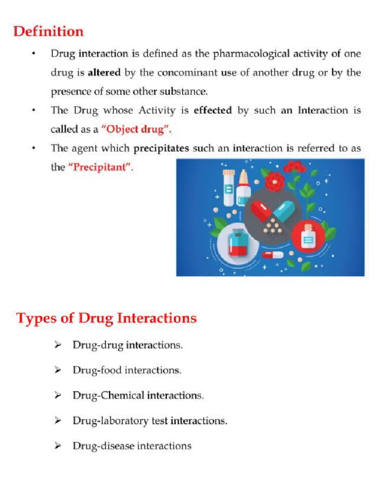 Drug Interaction | PDF