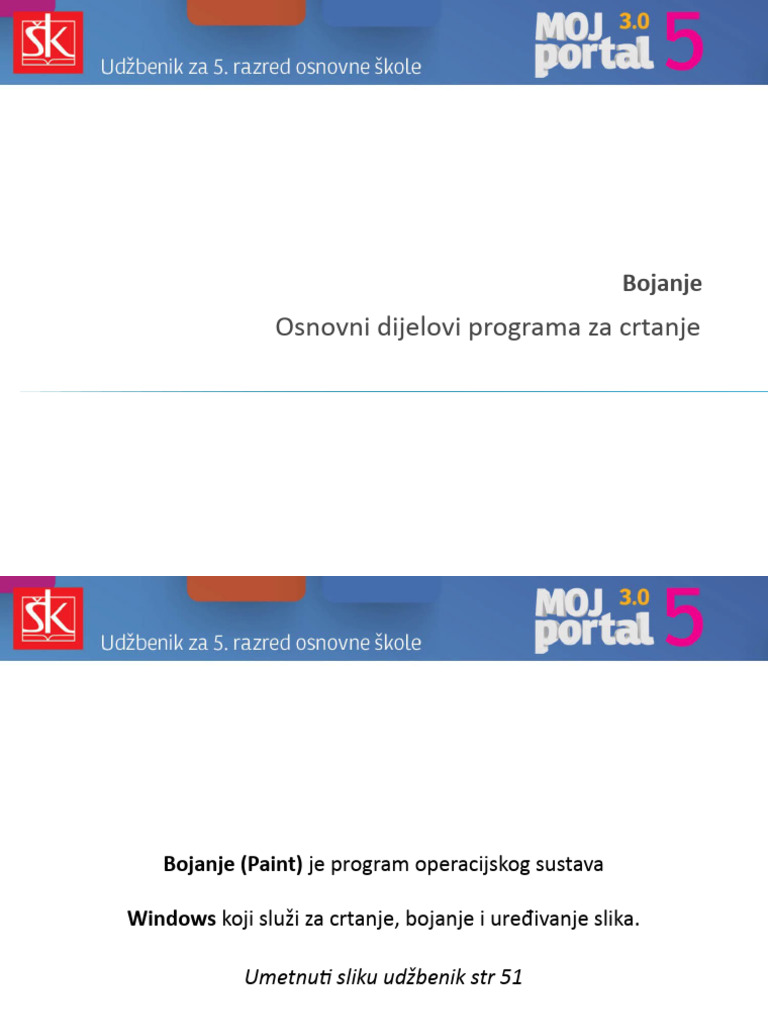 SK 3.1.1 Osnovni Dijelovi Programa Za Crtanje N | PDF