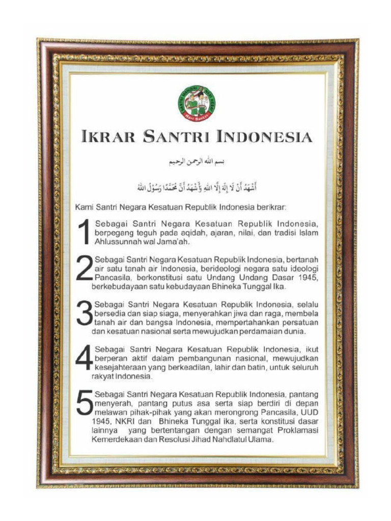 Teks Ikrar Santri | PDF