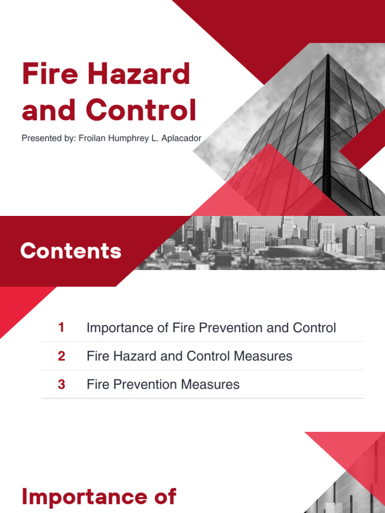 Fire Hazard and Control | PDF | Fires | Fire Safety