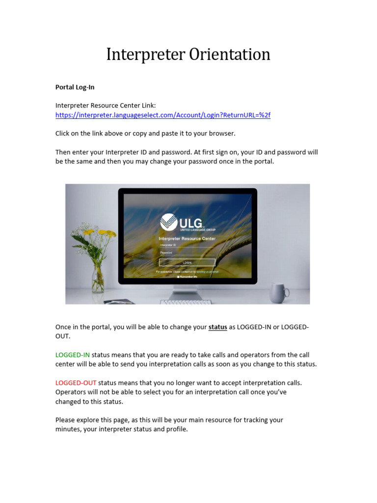 Interpreter Orientation Pdf