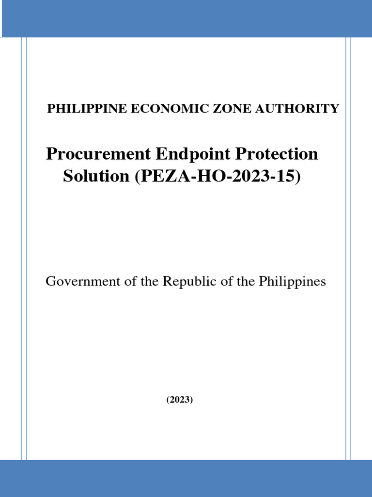 Bid Documents - EPP - Final | PDF | Computer Security | Security