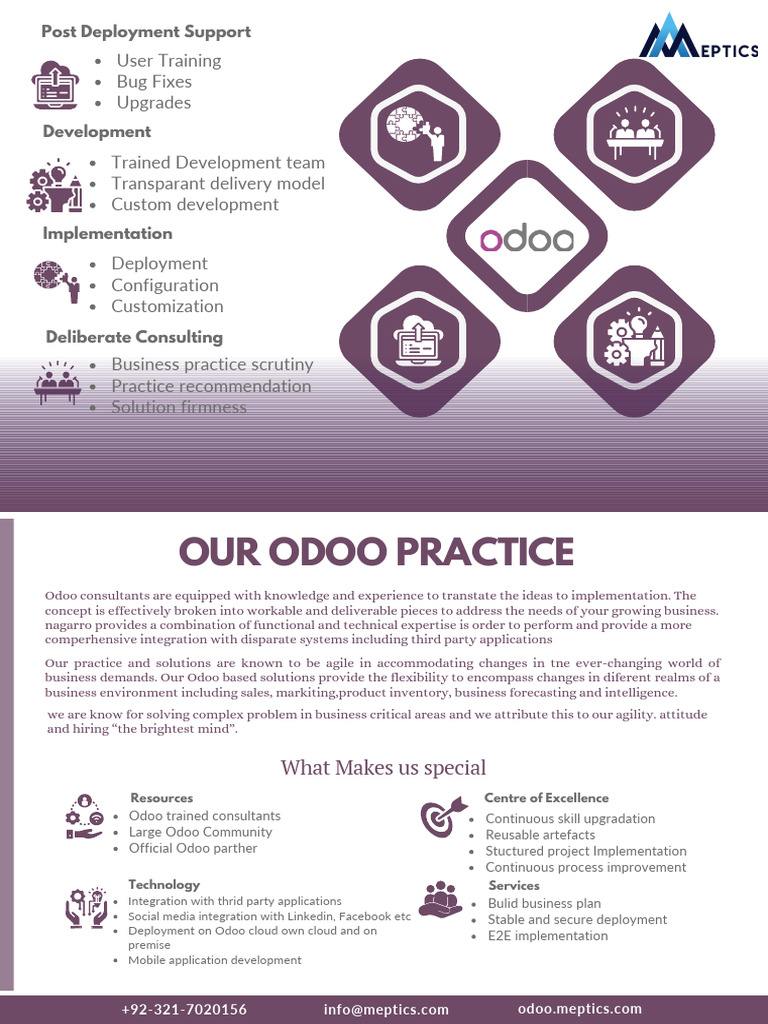Odoo One Pager | PDF | Cloud Computing | Computing