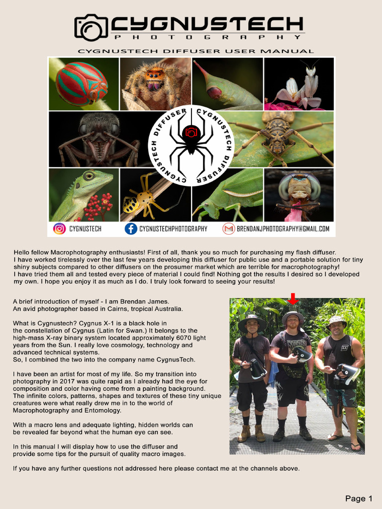 Cygnustech Macro Diffuser Manual | PDF