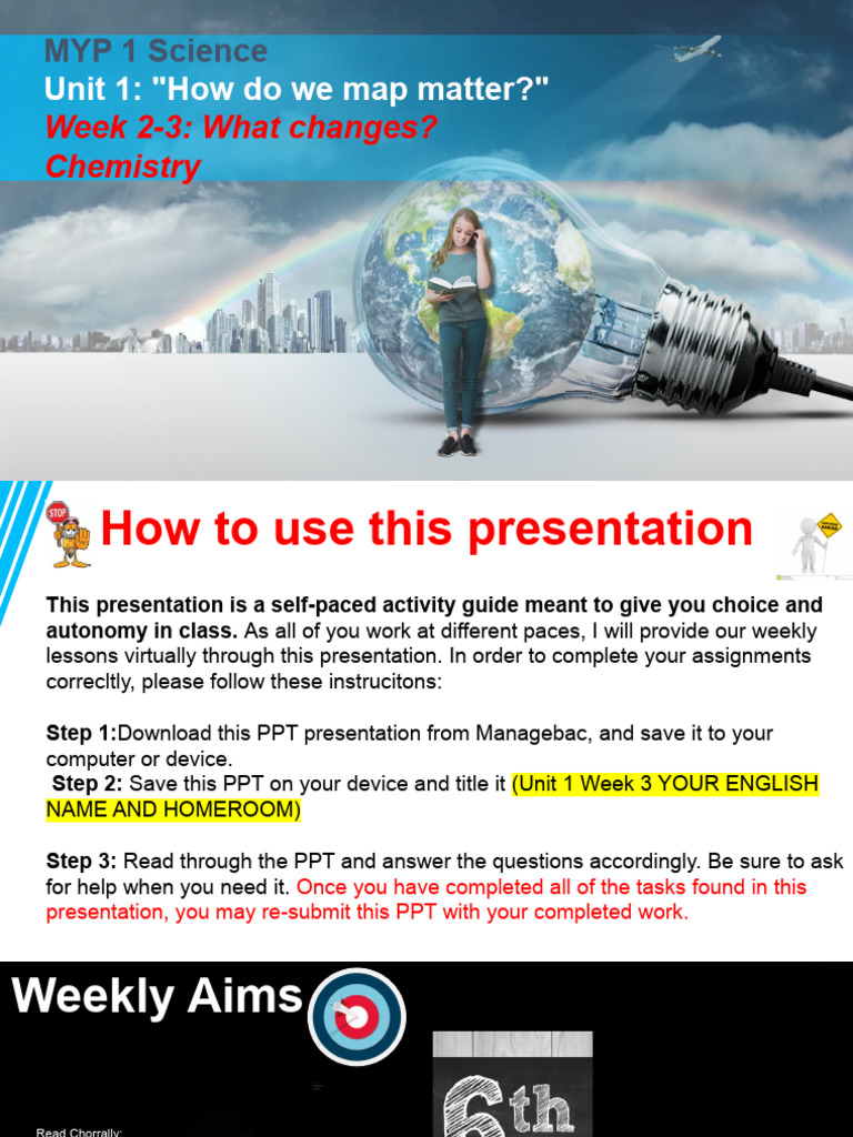 MYP - 1 - Unit - 2 - The - Properties - of - Matter - Part - 2 | PDF ...