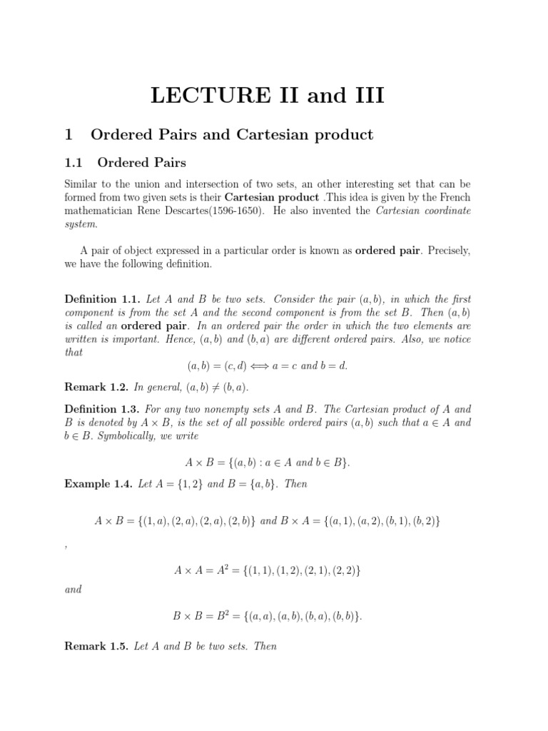 Lecture 2 & 3 | PDF | Function (Mathematics) | Geometry