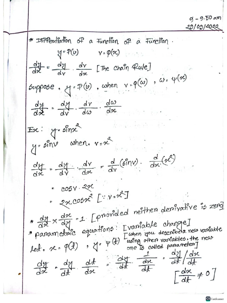 1.1 Differential Calculus-1 | PDF