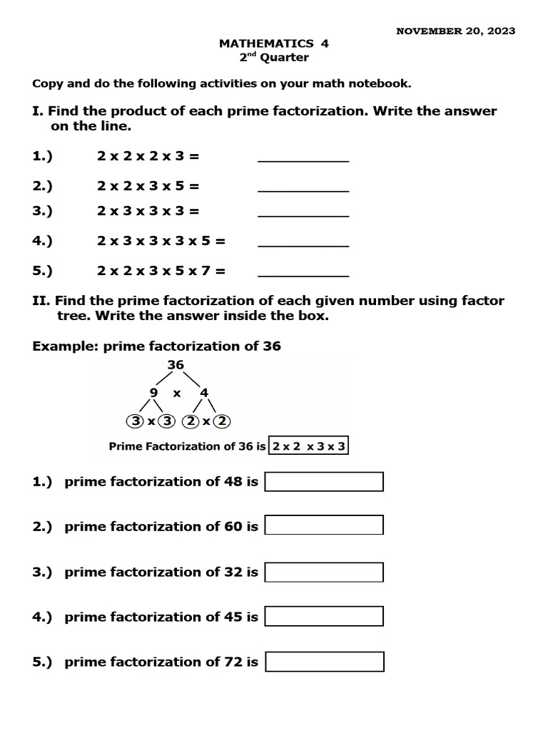 Math 4 Activities 2ND Quarter | PDF | Numbers | Naming Conventions