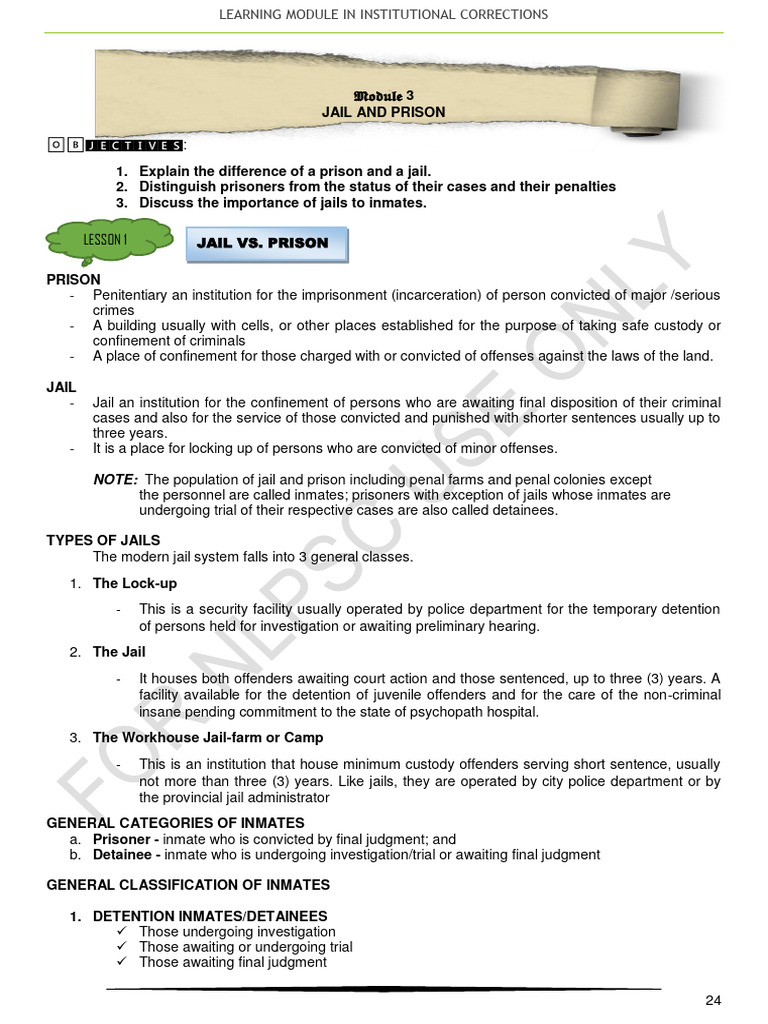 Corrections-1-Module 3 | PDF | Prison | Detention (Imprisonment)
