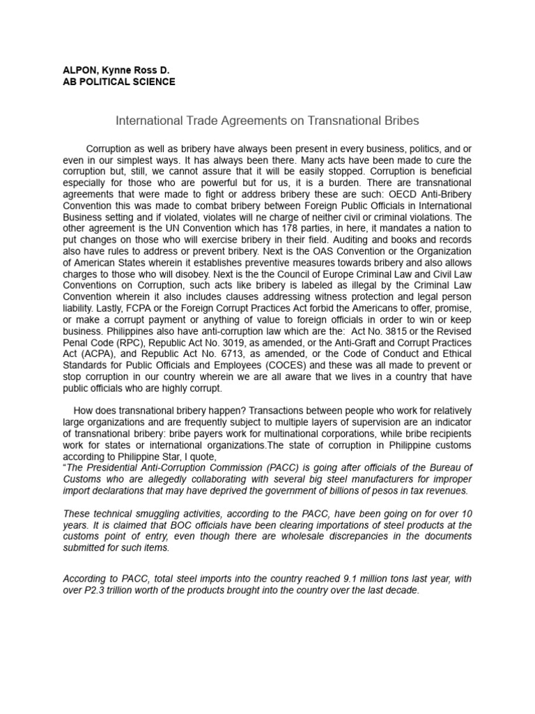 BRIBERY | PDF | Bribery | Corruption