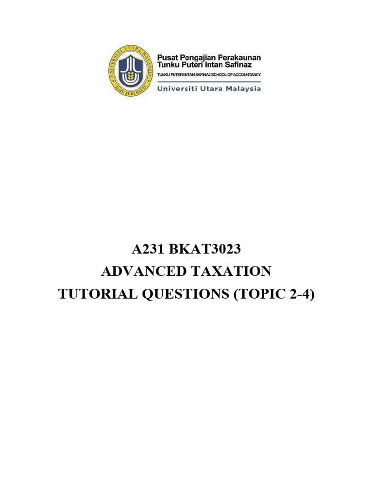 A231 Tuto Q Topic 2-4 2023-10-24 05 - 02 - 28 | PDF | Double Taxation | Taxes