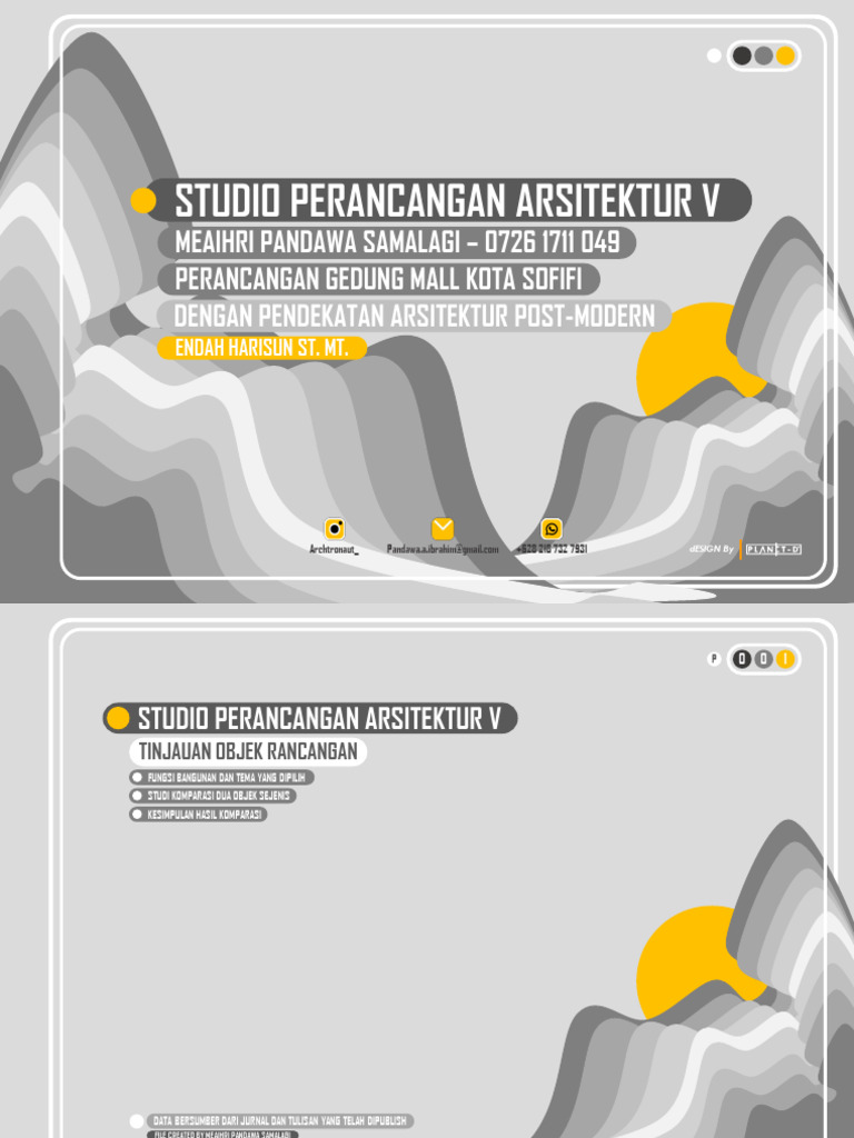 Studio Perancangan Arsitektur V | PDF