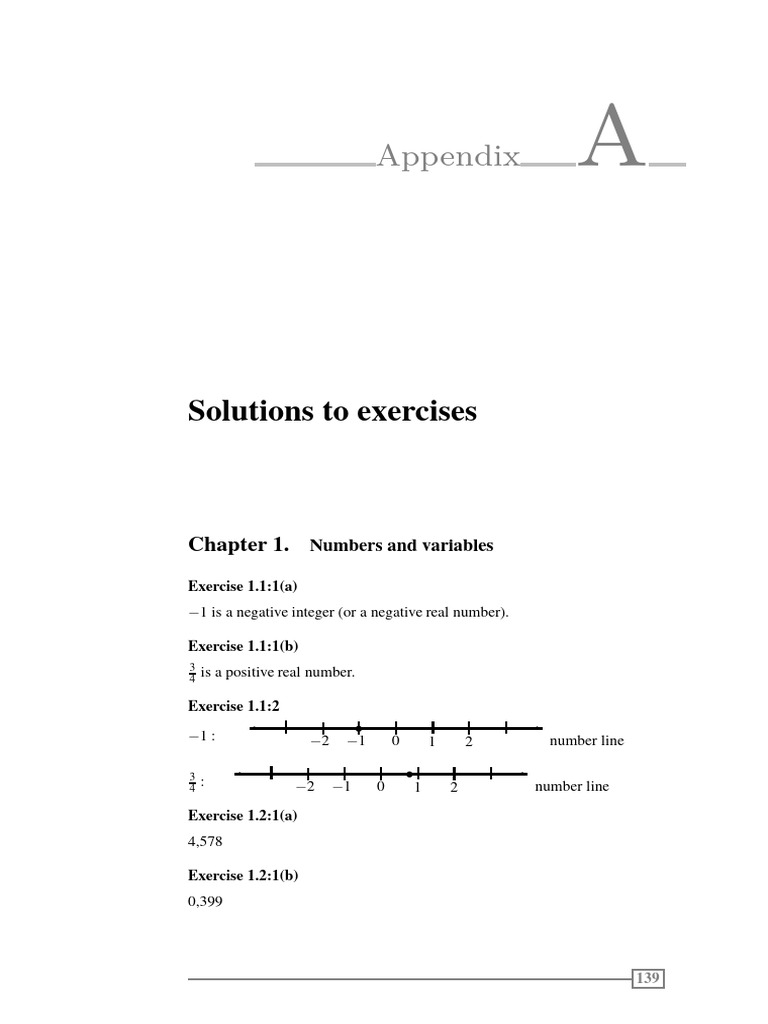 Appendix A - Solutions To Exercises | PDF | Area | Length