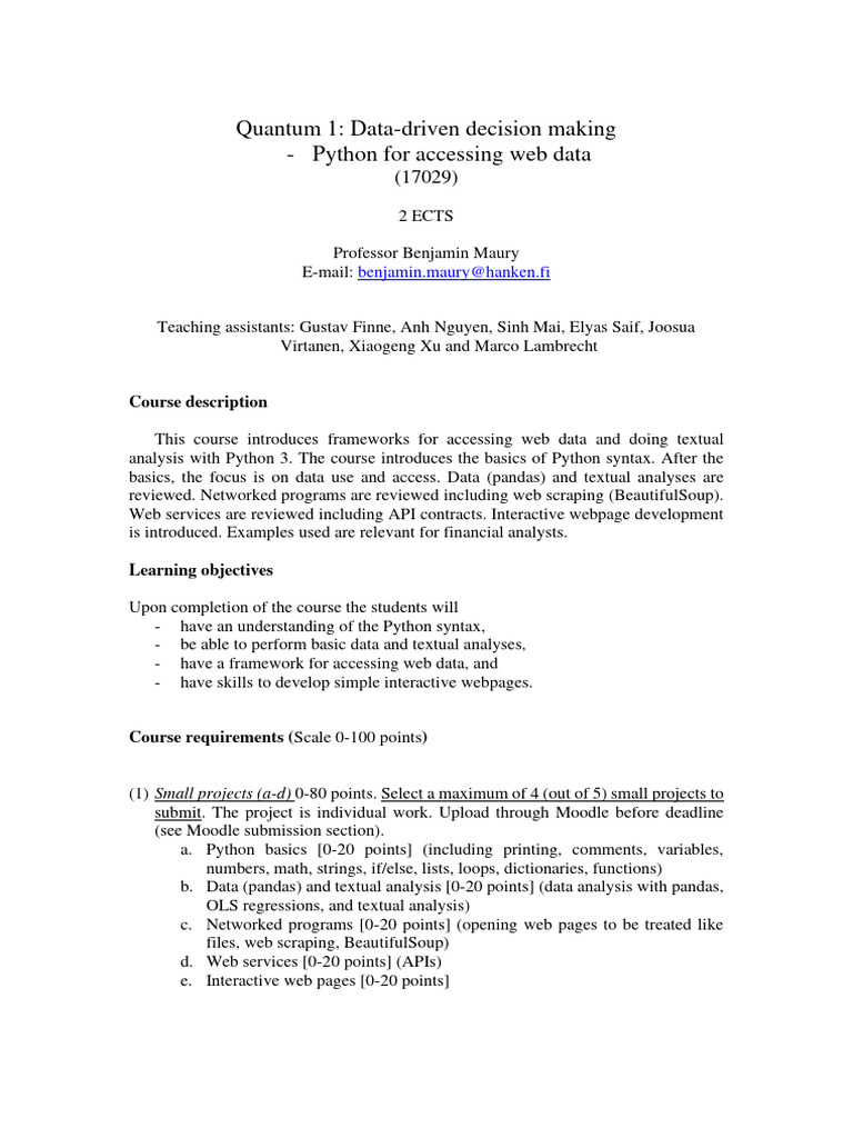 Quantum 1 Python For Web Data Withjava August26 Pdf Python