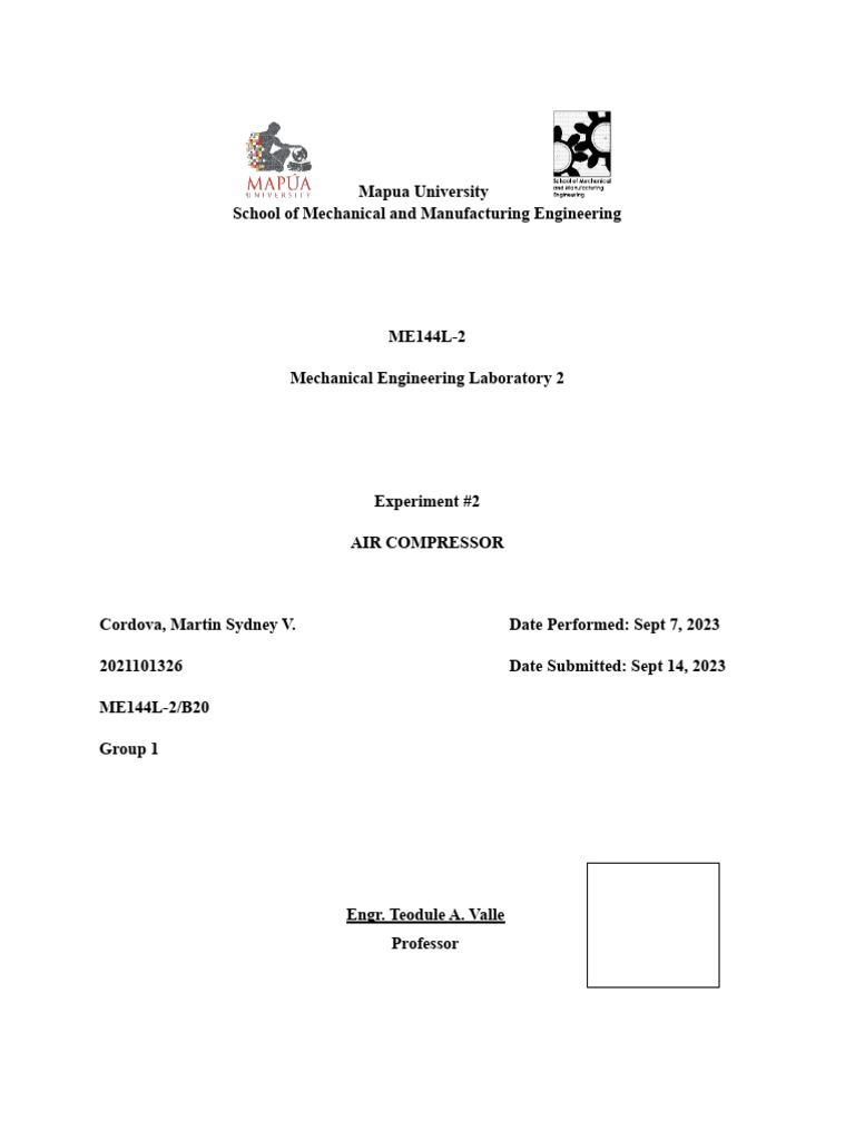 Exp 2 ME LAB 2 | PDF | Engines | Machines