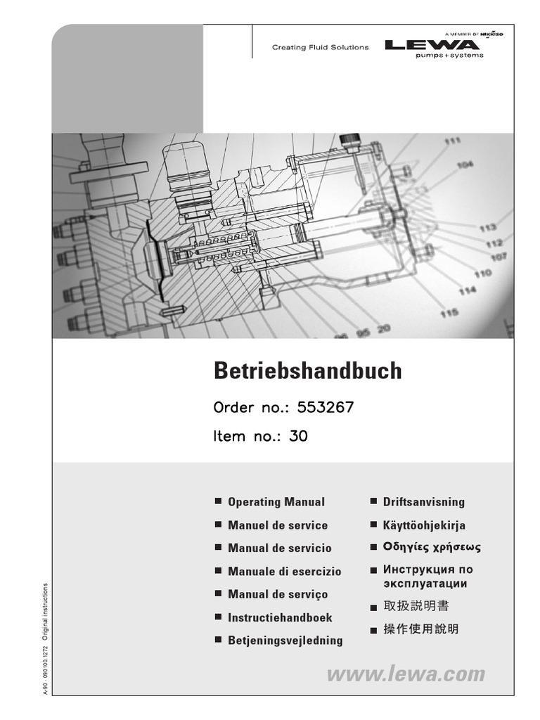 LEWA Ecodos - 6S2 - BA - 553267 - 30 - 40 - EN | PDF | Pump ...