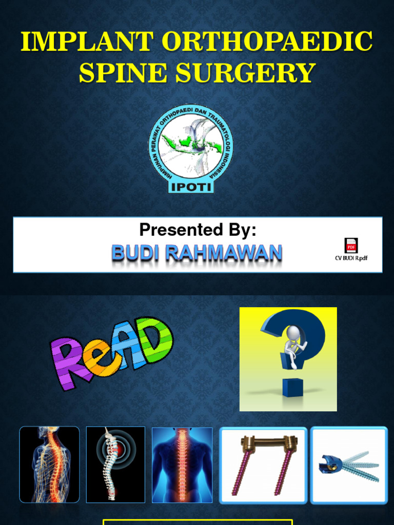 Spinal Surgery Implant | PDF | Vertebral Column | Vertebra