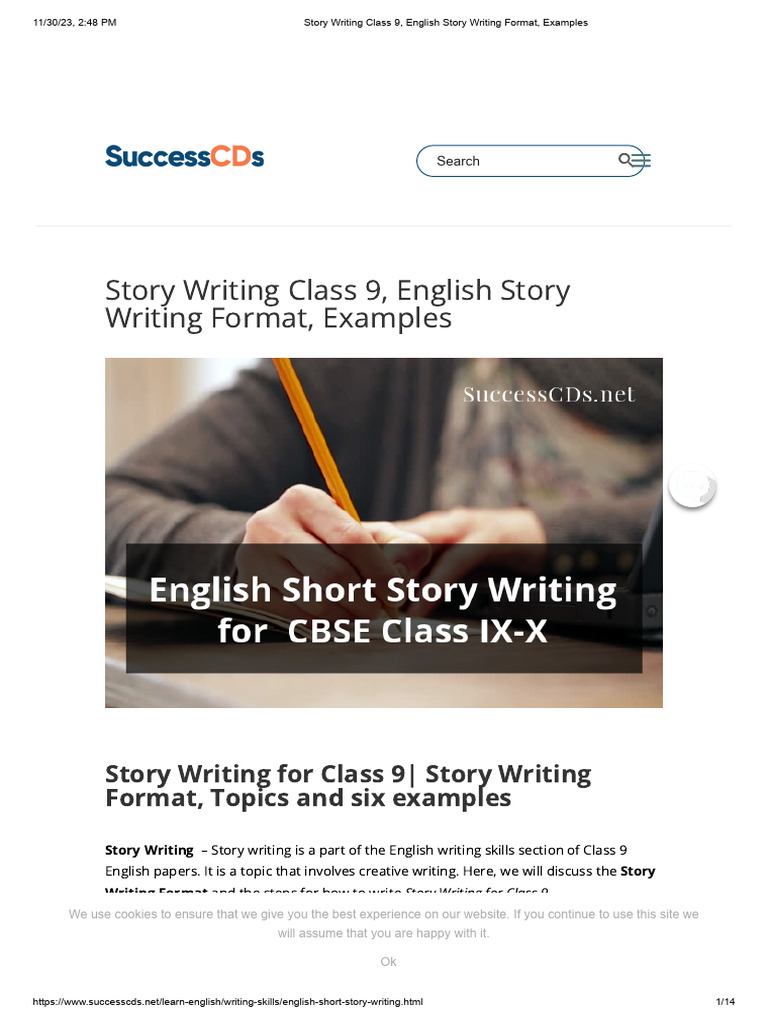 Story Writing Class 9, English Story Writing Format, Examples | PDF