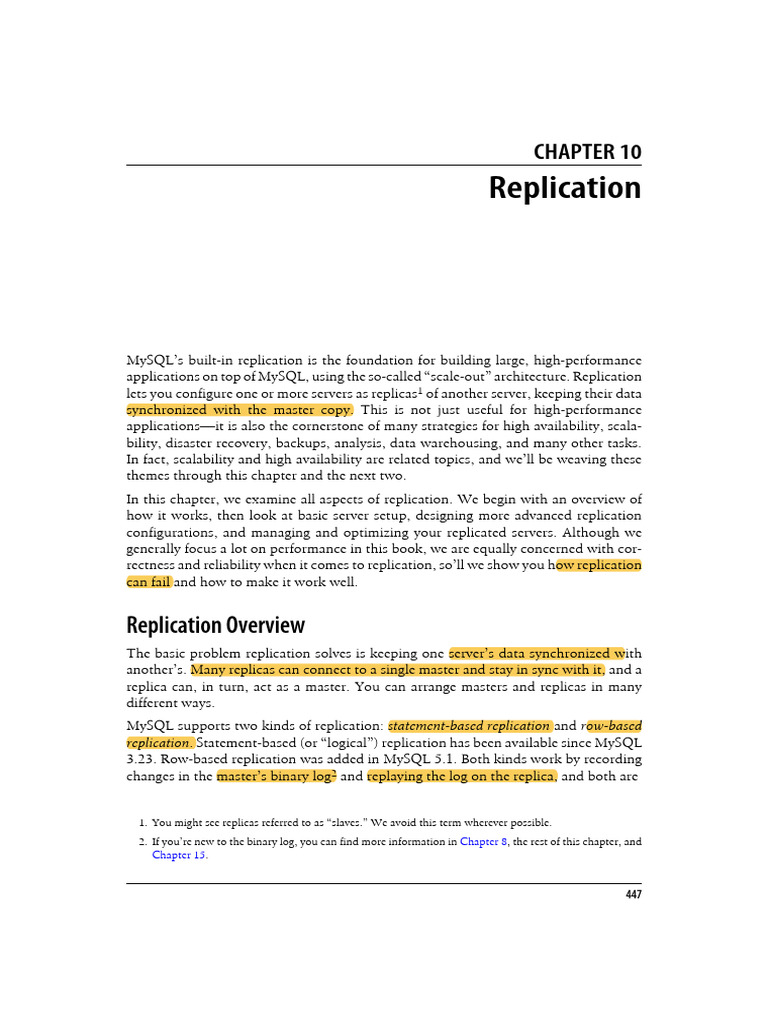 Replica | PDF | Replication (Computing) | My Sql