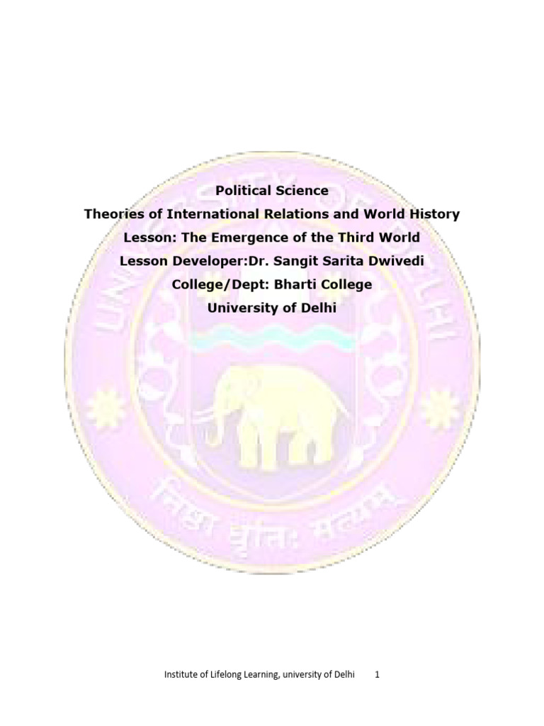 Emergence of The Third World | PDF | Suez Crisis | Third World