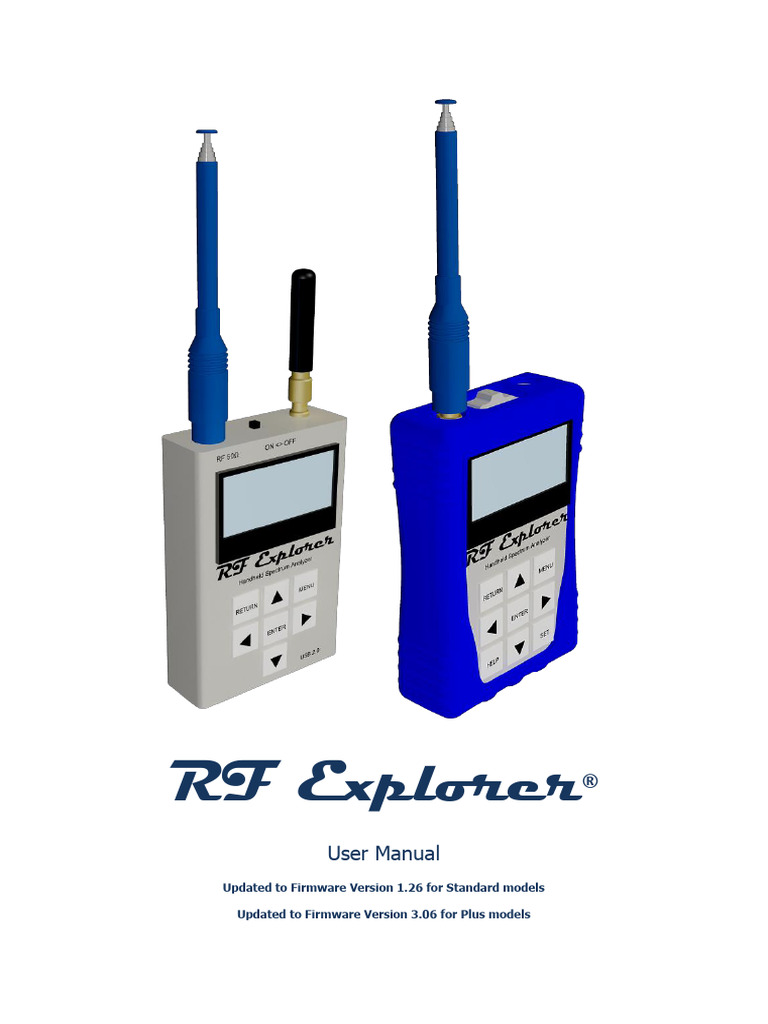 RF Explorer Spectrum Analyzer 2018 | PDF | Battery Charger | Radio ...