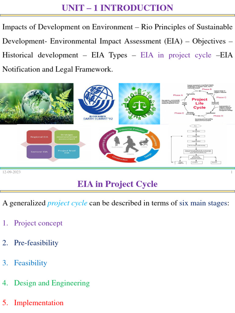 EIA in Project Cycle | PDF | Environmental Impact Assessment ...