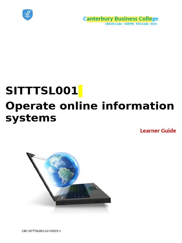 Operate An Online Information System | PDF | Copyright | Information