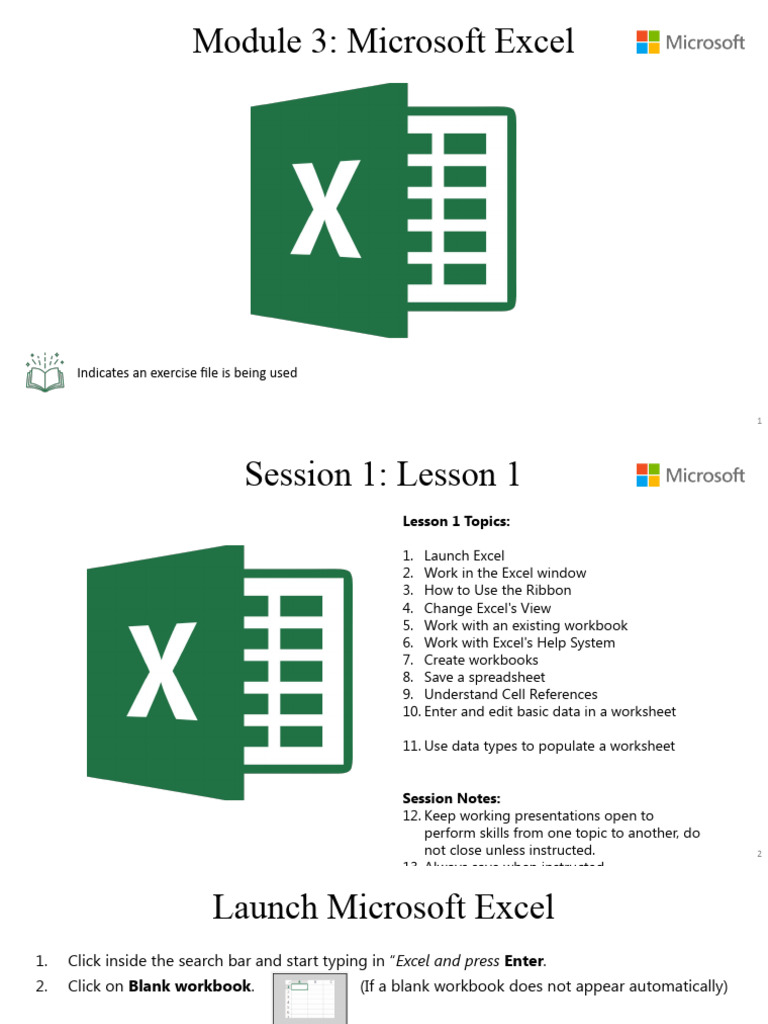 Microsoft Excel Student PPT Slides | PDF | Microsoft Excel | Spreadsheet