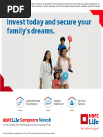 HDFC Life Sampoorn Nivesh Overview | PDF | Insurance | Investment Fund