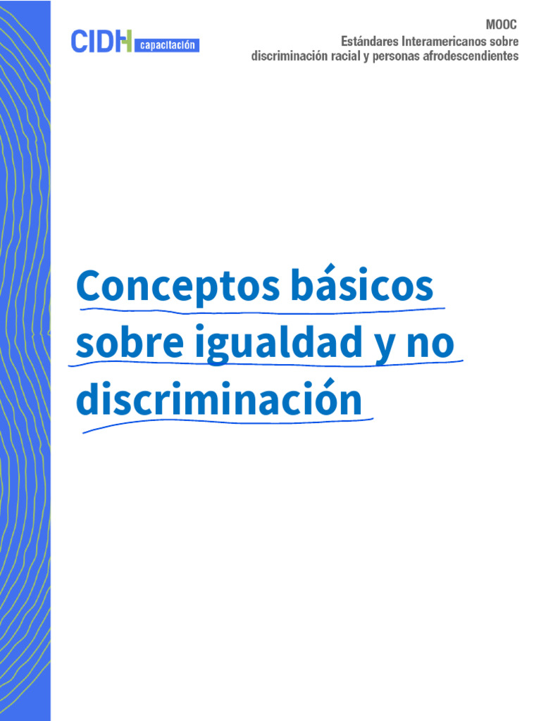 Conceptos Basicos Sobre Igualdad y No Discriminacion | PDF | Discriminación | Racismo