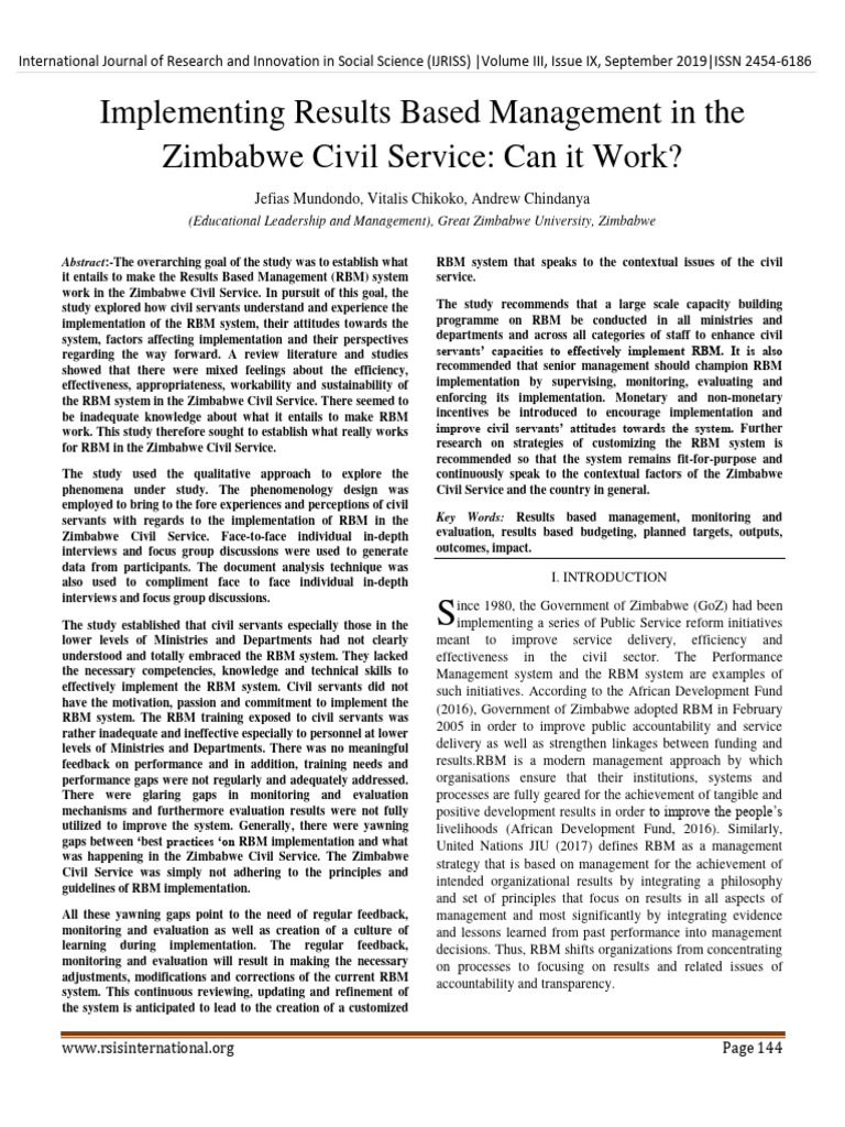 IRBM | PDF | Evaluation | Incentive