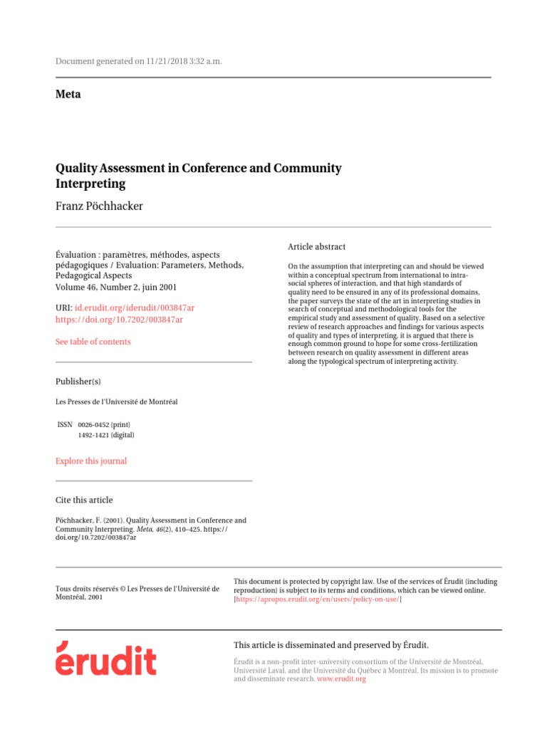 Quality Assesment | PDF | Methodology | Science