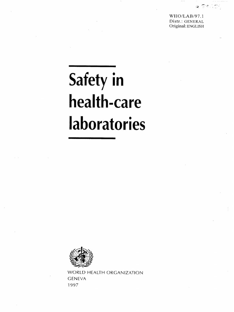 Risk Assessment WHO LAB 97.1 | PDF