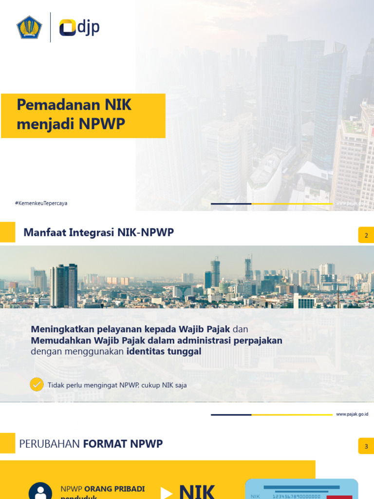 Slide Pemadanan Nik-Npwp | PDF