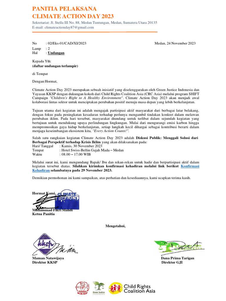 Undangan Dan ToR Diskusi Publik Krisis Iklim | PDF | Ilmu Sosial | Seni