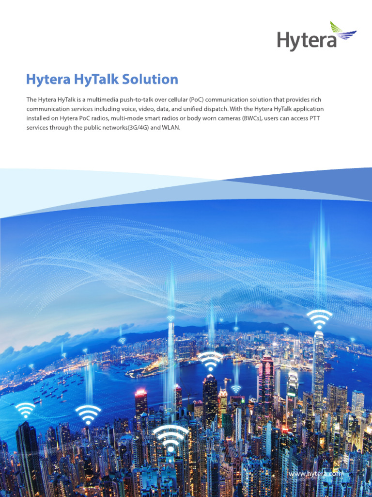 Hytera Hytalk2.2 Brochure EN Mobile | PDF