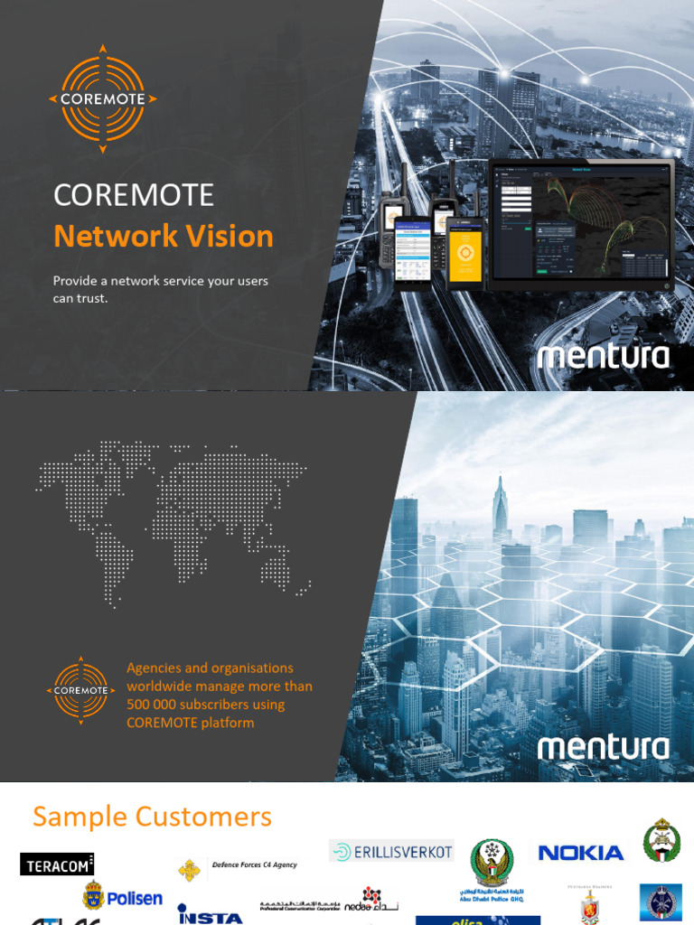 COREMOTE Network Vision Solution Overview | PDF | Computer Network ...