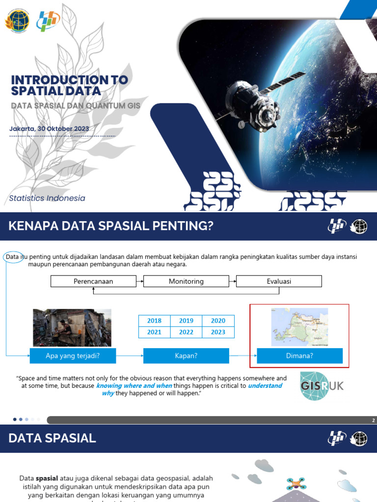 (Spatial Data and QGIS - Nasiya) Introduction To Spatial Data and QGIS | PDF