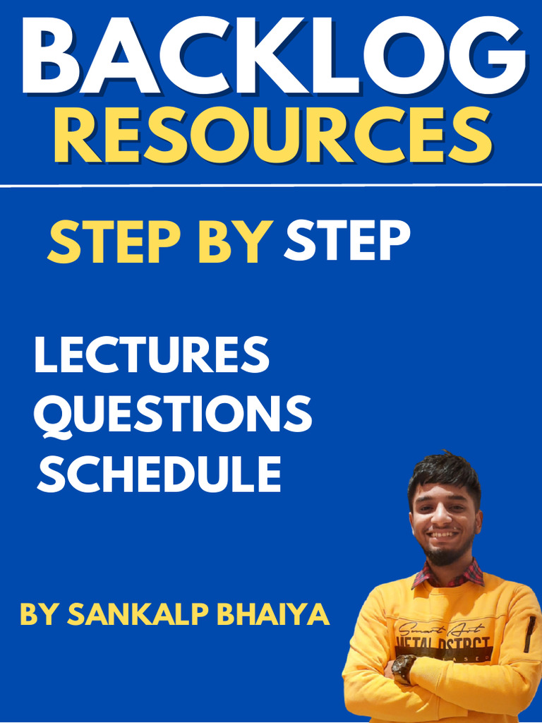 Backlog Resources - Jee | PDF | Atoms | Nature