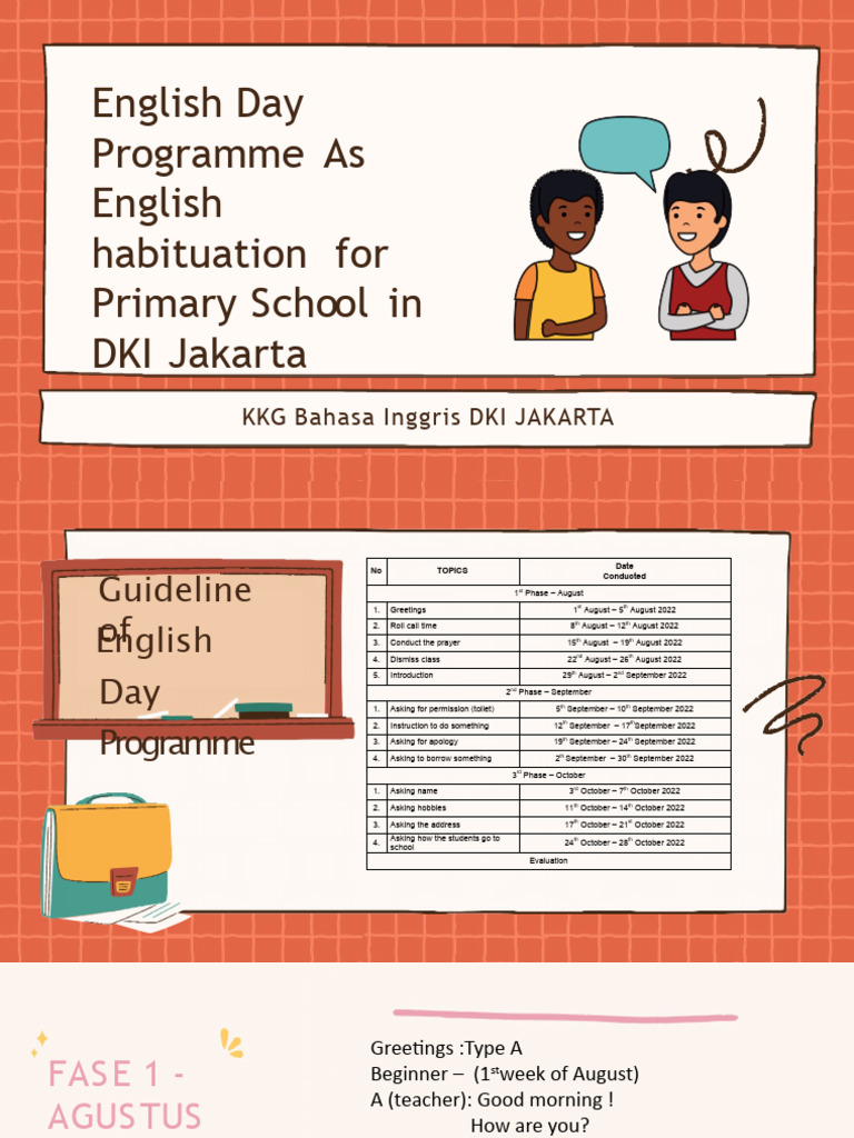List of Conversation English Day Programme | PDF | Language Arts ...