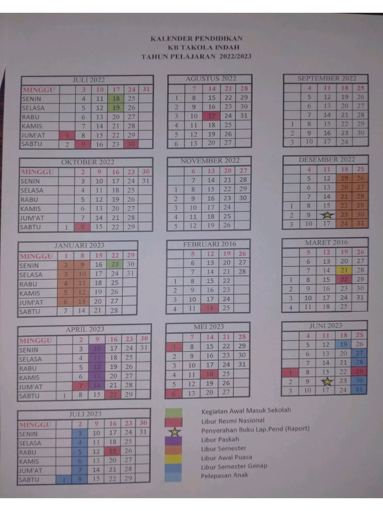 Kalender Pendidikan | PDF