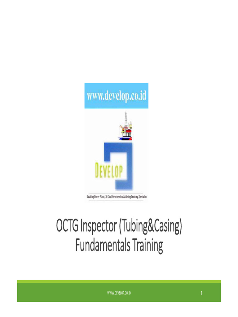 DEVELOP OCTG Inspection Fundamentals | PDF | Pipe (Fluid Conveyance ...
