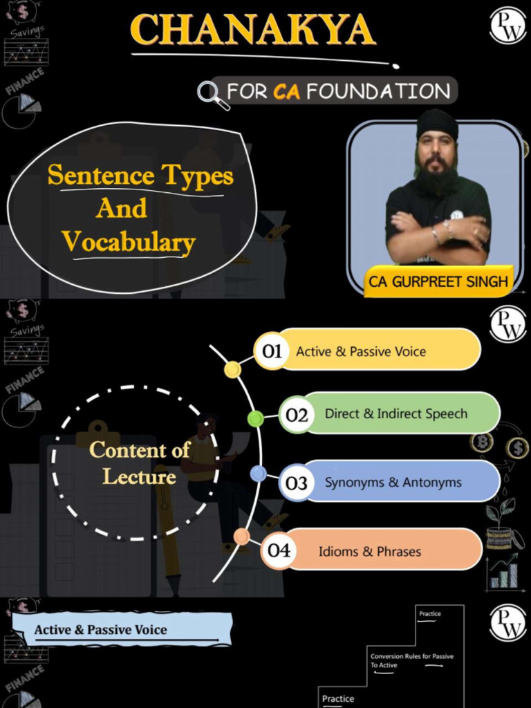 Sentence Type and Vocabulary - Class Notes - Chanakya | PDF