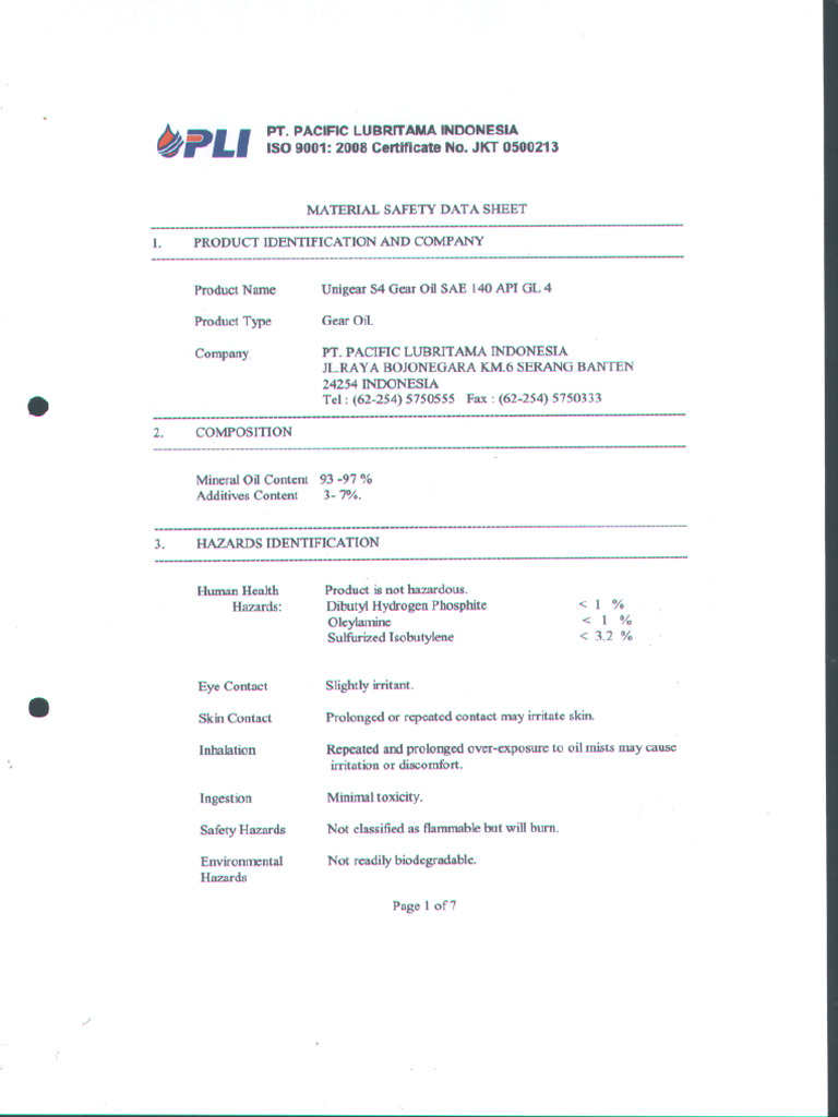 Oli United SAE 140 | PDF