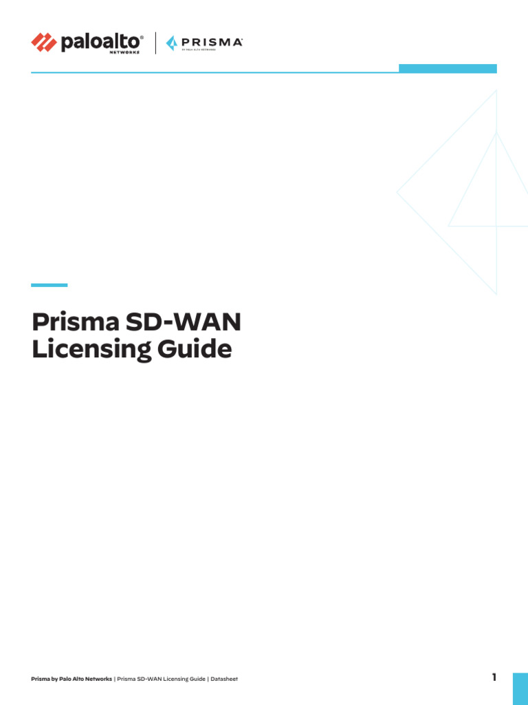 Prisma SD Wan Licensing Guide | PDF | Bandwidth (Computing) | Computer Engineering
