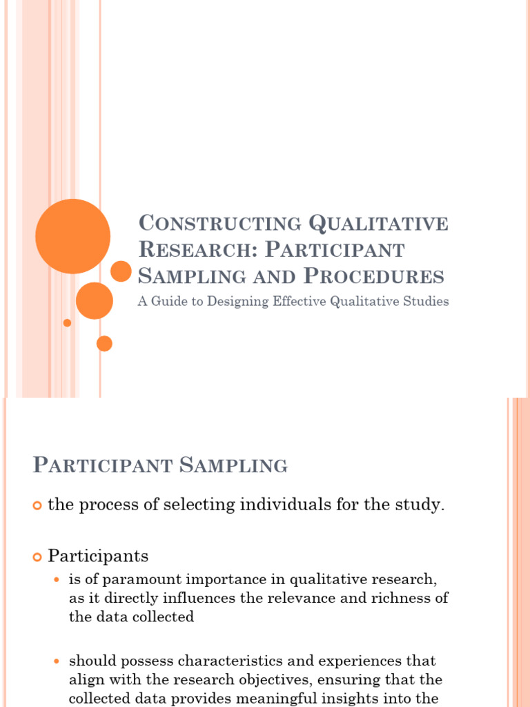 Constructing Qualitative Research | PDF | Qualitative Research | Sampling (Statistics)