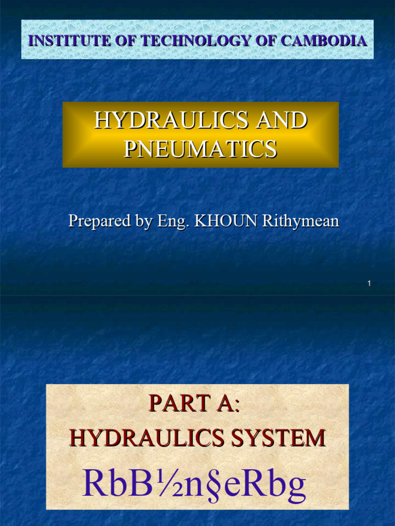 Hydraulics in Khmer | PDF | Hydraulic Engineering | Manufactured Goods