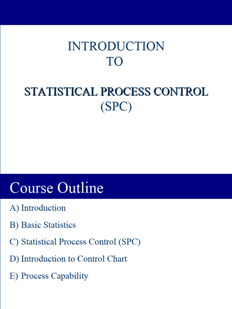 Statistical Process Control Basics | PDF | Skewness | Statistics