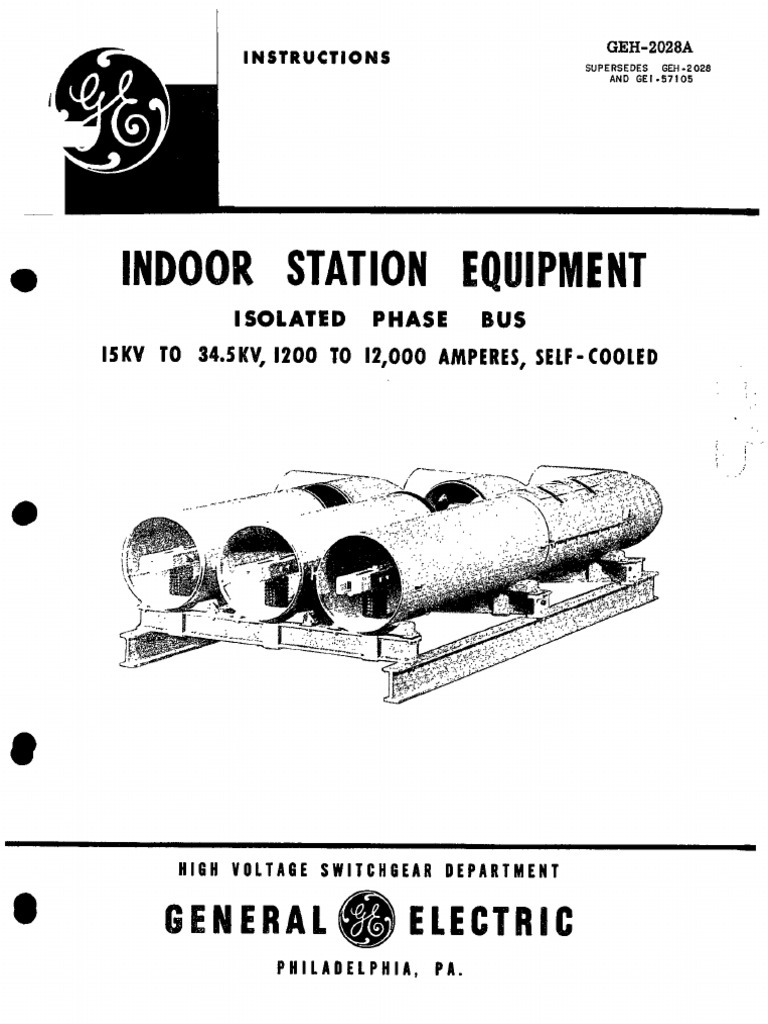 Geh-2028a Indoor Isolated Phase Bus 15 KV To 34.5 KV, 12 Ka Self-Cooled ...