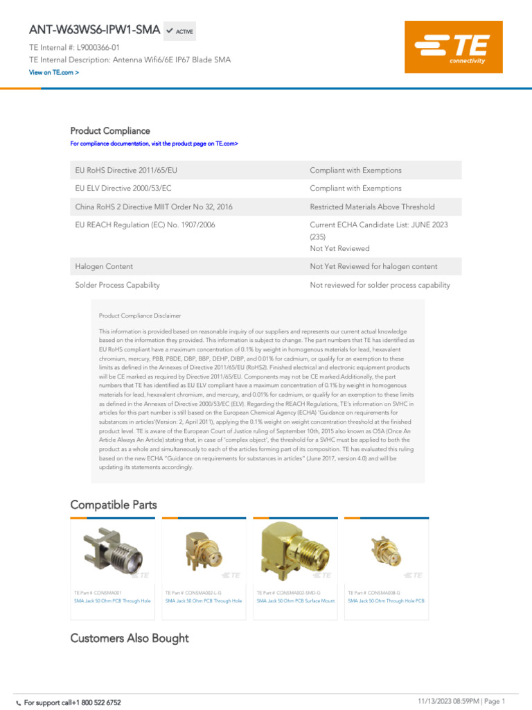 Product L9000366 01.datasheet | PDF | Occupational Safety And Health ...